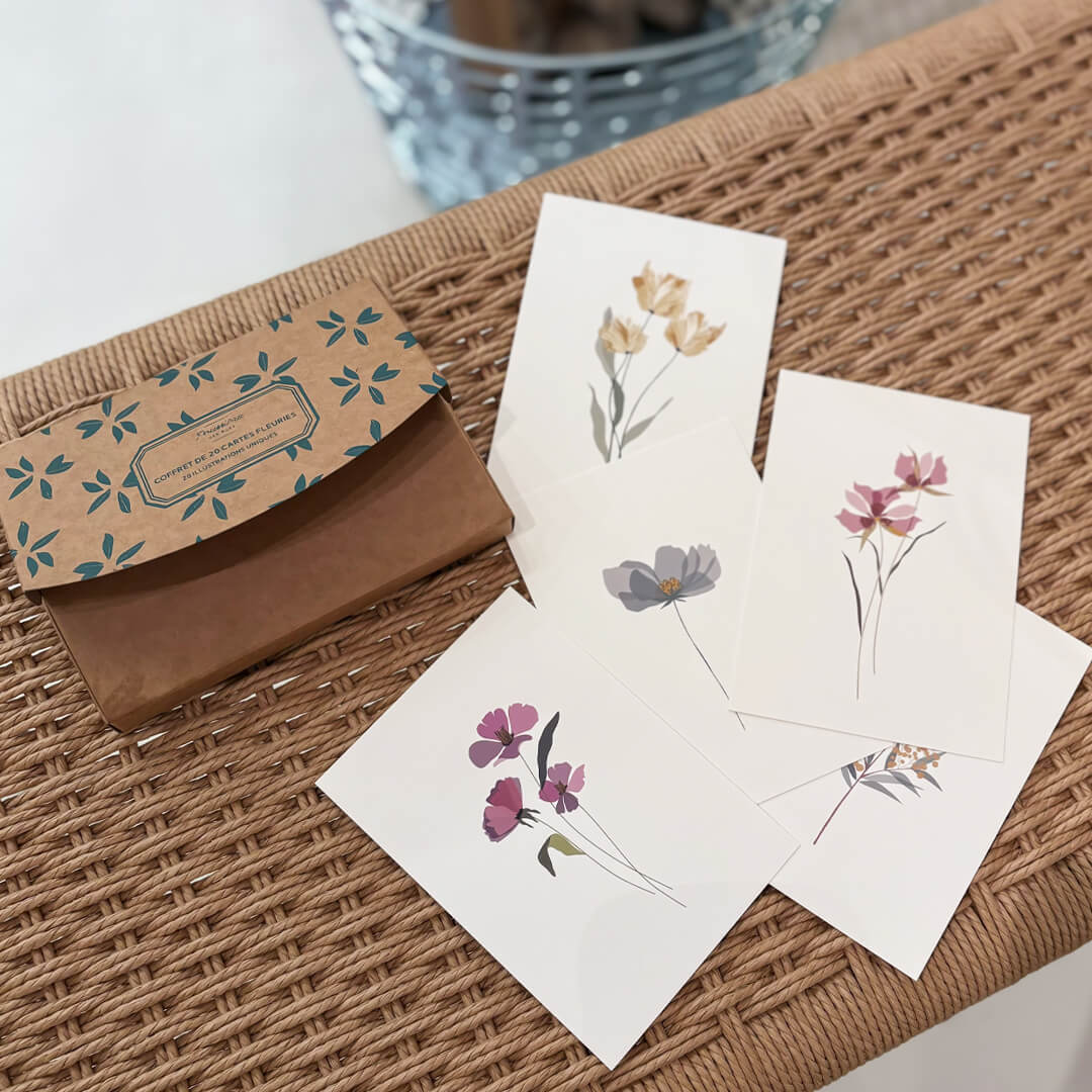 Blomster gratulationskort 20-pack | ASPLUND Store – ASPLUND Store Onlineshop
