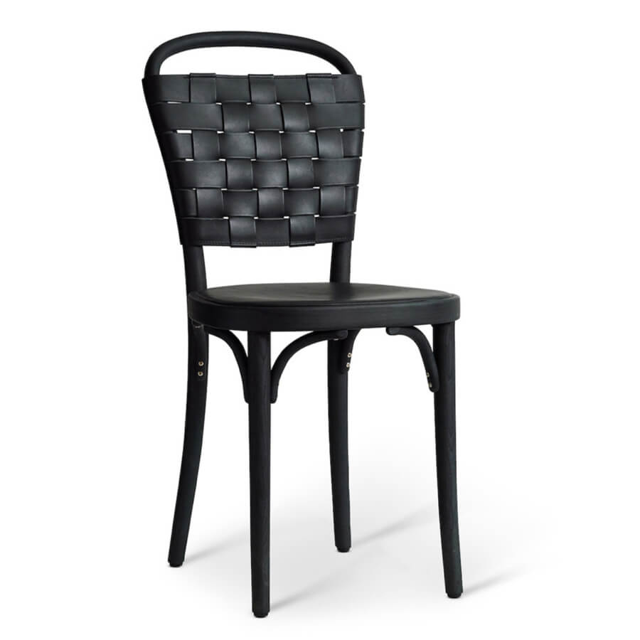 Vilda 5 stol med flätad läderrygg | ASPLUND Store – ASPLUND Store ...